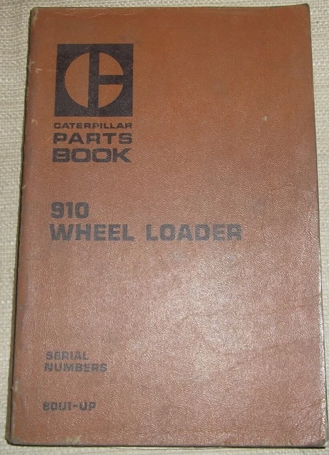 CAT CATERPILLAR 910 Wheel Loader Parts Book Manual S/N 80U00001-Up $34. ...