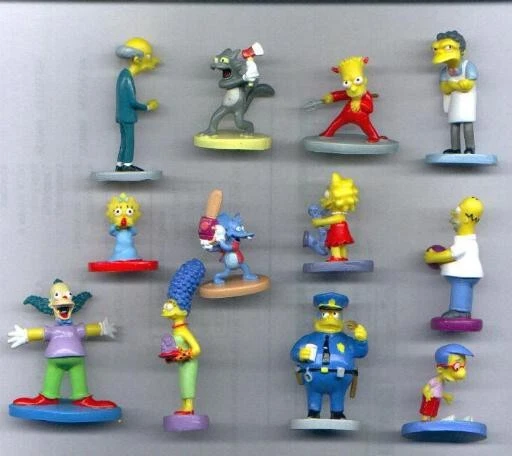 RARE SET 12 Figurine The Simpsons Originaux Panini Italie Figurines ...