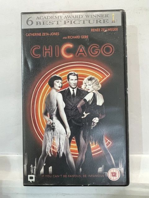 CHICAGO MUSICAL VHS Video Cassette Catherine Zeta-Jones Richard Gere ...