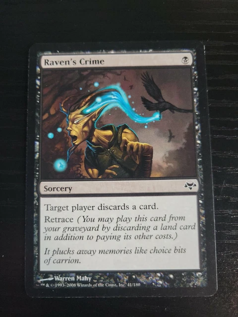 RAVEN'S CRIME EVENTIDE Black Common MTG Magic the Gathering EUR 1,97 ...
