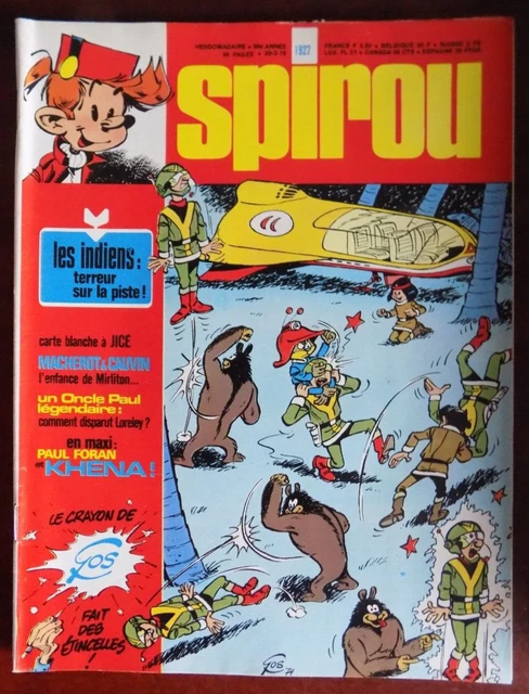 SPIROU N° 1927 Gos avec supplément documentation " les indiens " EUR 5,52 - PicClick FR