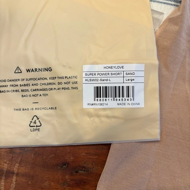 HONEYLOVE SUPER POWER Shorts size Large in Sand Color £28.15 - PicClick UK