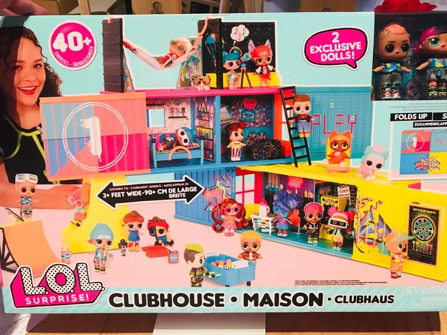 LOL SURPRISE CLUB HOUSE CASA PLAYSET 2 BAMBOLE ESCLUSIVE OMG PETS ...