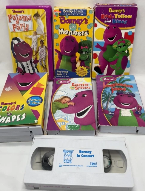 BARNEY VHS TAPE Lot of 8 Barney and Friends VHS Tapes Best Manners ...
