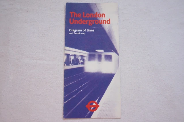 1972 NO.1 LONDON Transport Underground Map Diagram of Lines Tube Ref ...
