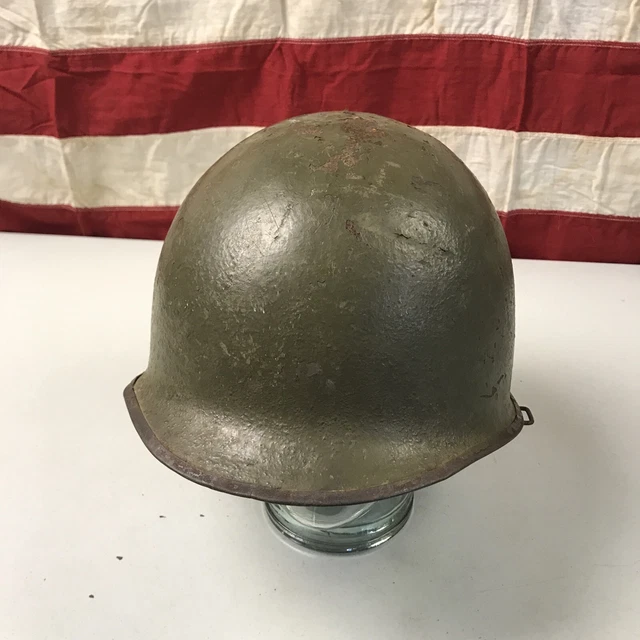 ORIGINAL ZWEITER WELTKRIEG 2. Weltkrieg US Army USMC M1 Helm Frontnaht ...