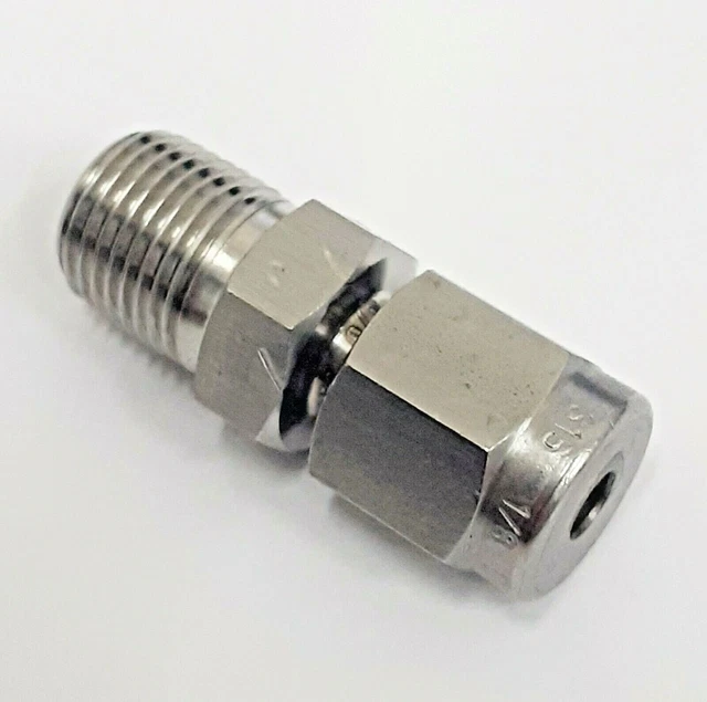 ACIER INOXYDABLE IMPÉRIAL Compression Fixations, Petit Gamme Bspt 1/8 ...