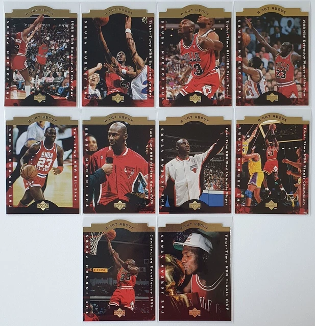 1996 UPPER DECK Michael Jordan "A Cut Above" COMPLETE SET (10 Cards ...