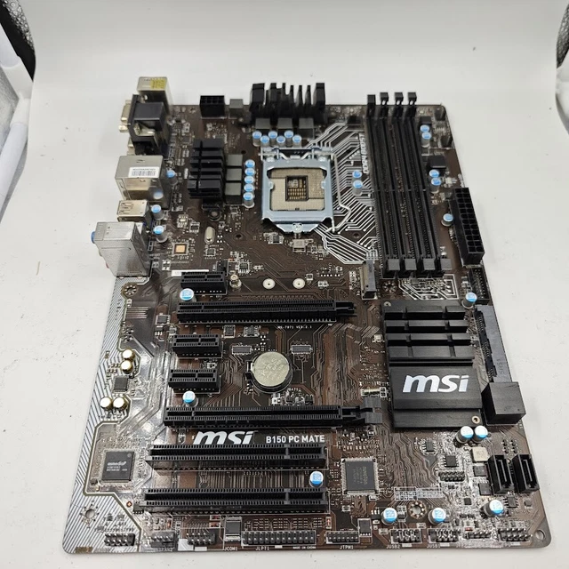 MSI B150 PC MATE Motherboard - Used, No Accessories £57.36 - PicClick UK