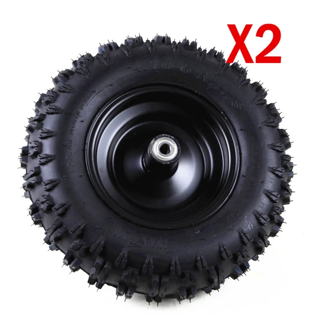 PAIRE 4,10-6 ROUE de jante de pneu 410-6 4,10 x 6 410 x 6 souffleuse à ...