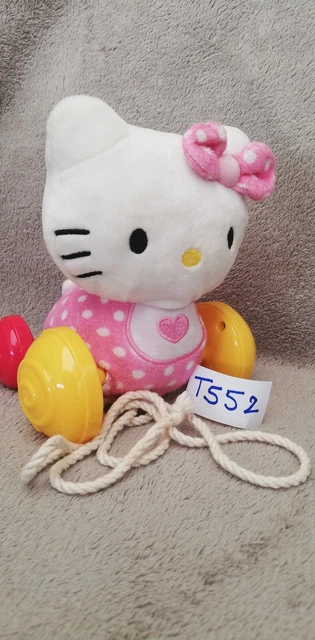 PELUCHE N°T552: HELLO KITTY jouet roulant à tracter - 15cm EUR 12,00 ...
