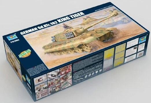 TRUMPETER 00910 GERMAN KING TIGER 2 IN 1 1:16 Kit di montaggio EUR 270 ...