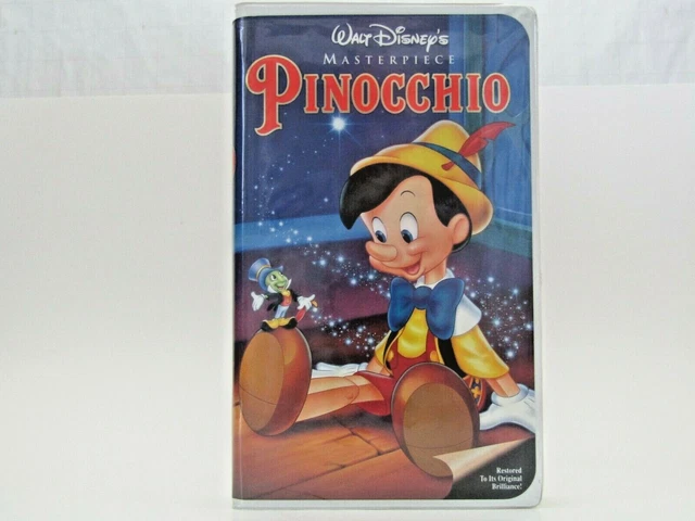 WALT DISNEY'S 1993 Masterpiece Pinocchio VHS Animated Movie 239 £5.69 ...