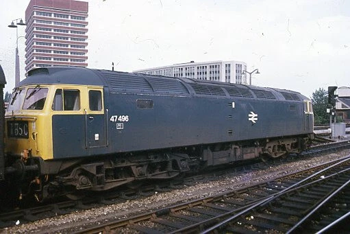 ORIGINAL COLOUR SLIDE of 47496 BR class 47 diesel loco £4.99 - PicClick UK
