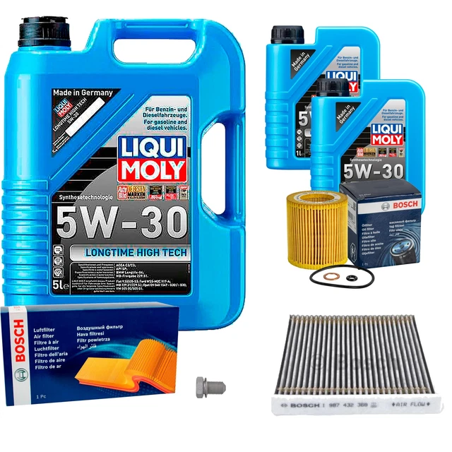 BOSCH INSPECTION SET 7 L Liqui Moly Longtime High Technologie 5W-30 pour BMW Z4 EUR 163,97 ...