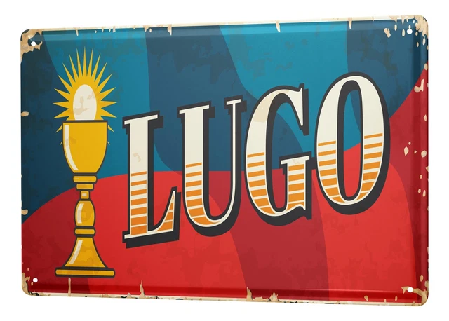 CARTEL DE CHAPA Retro - Cartel metalico vintage salon Lugo Espana EUR ...