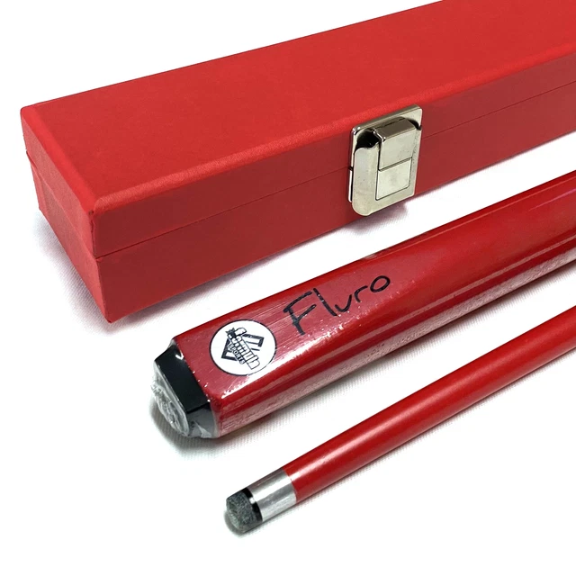 FLURO RED POOL Snooker Billiard Cue and Case Christmas gifts $109.95 ...