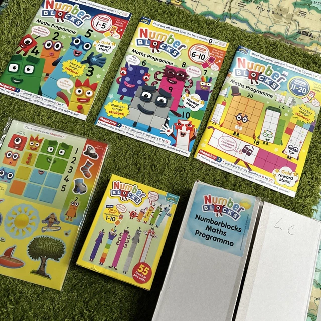CBEEBIES 55 NUMBER Blocks Maths Programme Learn Play Pack Magazines 5 ...