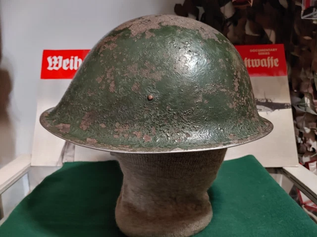WW2 CANADIAN D-DAY Tortoise Helmet Mark III & Liner Size 7 VMC 1942 ...