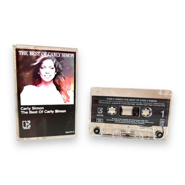 CARLY SIMON - The Best of Carly Simon Cassette Tape Elektra £4.00 ...