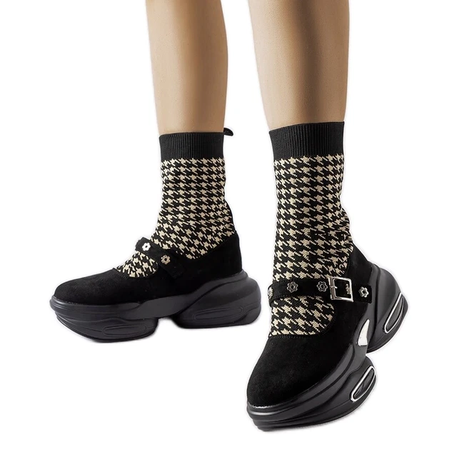 INNA BOTINES IVANA pata de gallo negros EUR 38,03 - PicClick FR