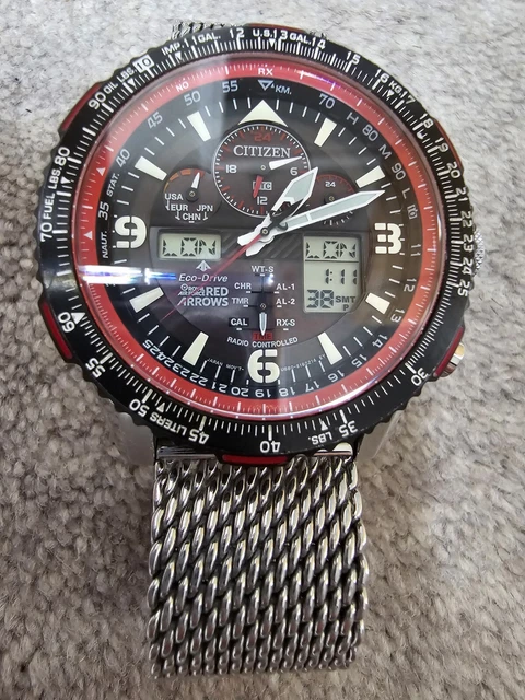 CITIZEN RED ARROWS Skyhawk A.T Limited Edition JY8079-76E Promaster Men ...