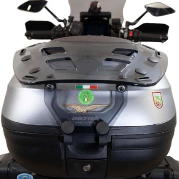 PLAQUE TOP CASE Isotta Fumé clair Moto Guzzi Mandello S1000 2023-2024 ...