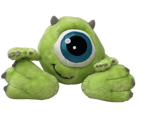 DISNEY PARKS PIXAR Monsters Inc. Mike Wazowski Green Big Feet Plush 10 ...