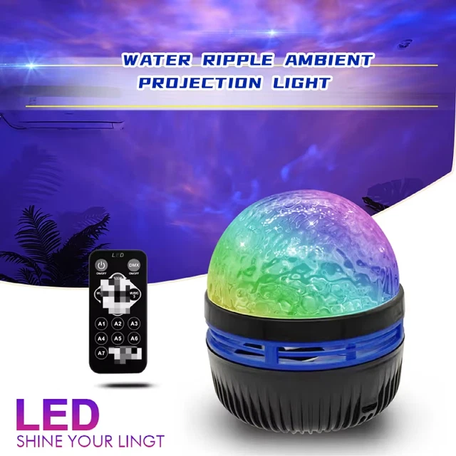 STARLIGHT PROJECTION WATER Ripple Aurora Atmosphere Lamp Projection ...