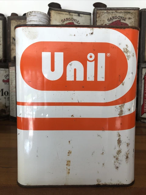 ANCIEN BIDON HUILE UNIL oil can tin vintage garage collection EUR 4,00 ...