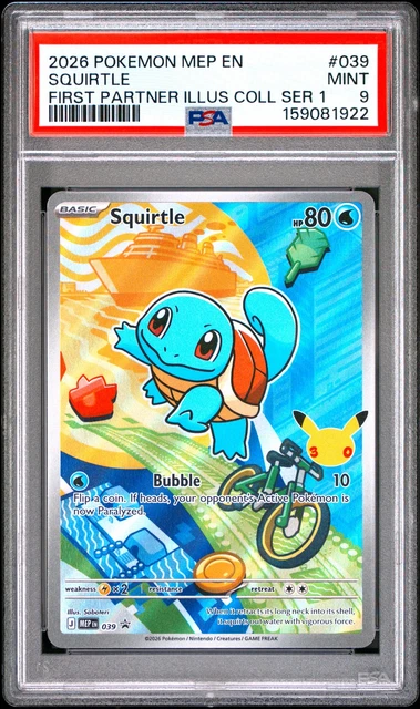 2026 POKEMON FIRST Partner Illustration Collection Series 1 Squirtle ...