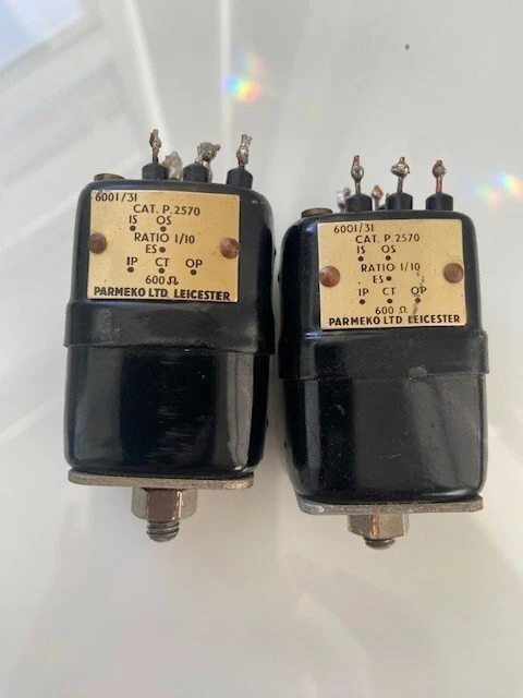 RARE VINTAGE PARMEKO 6001/31 600ohms 10.1 Microphone Step-Up ...