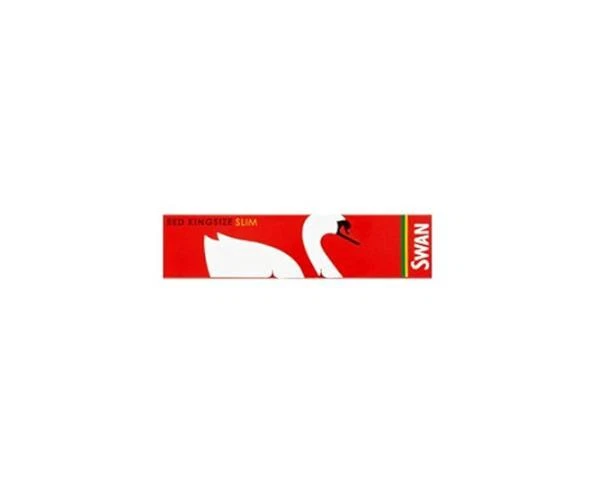 SWAN RED KING Size Slim Genuine Smoking Cigarette Rolling Papers £4.99 ...
