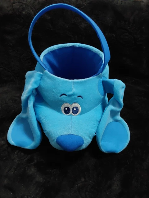 NICKELODEON BLUES CLUES Plush Basket & Finger Puppets Magenta Blue 7 ...