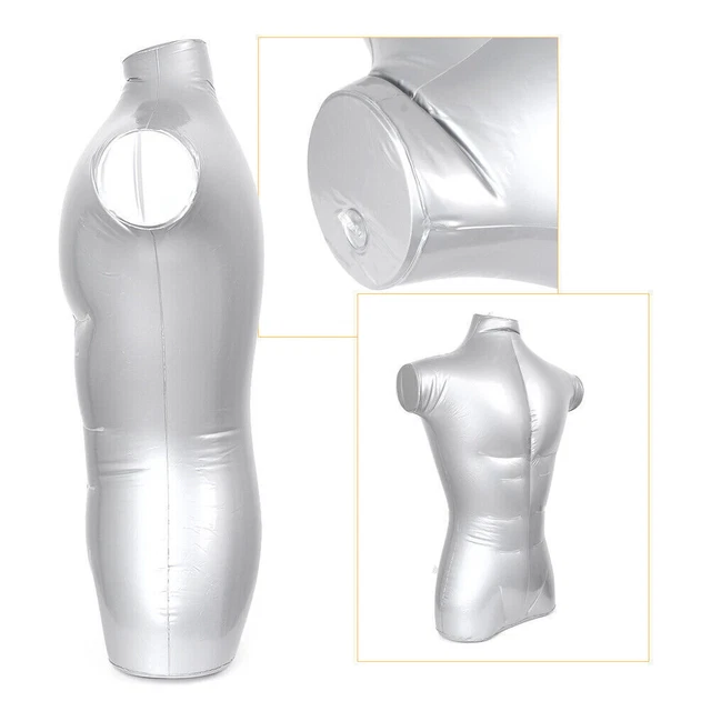 INFLATABLE MALE TORSO Model Half Body Mannequin Top Clothing Display ...