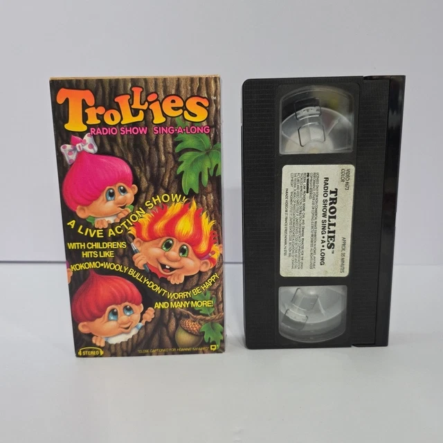 TROLLIES RADIO SHOW Sing Along VHS Tape Vintage 1992 Trollieland ...
