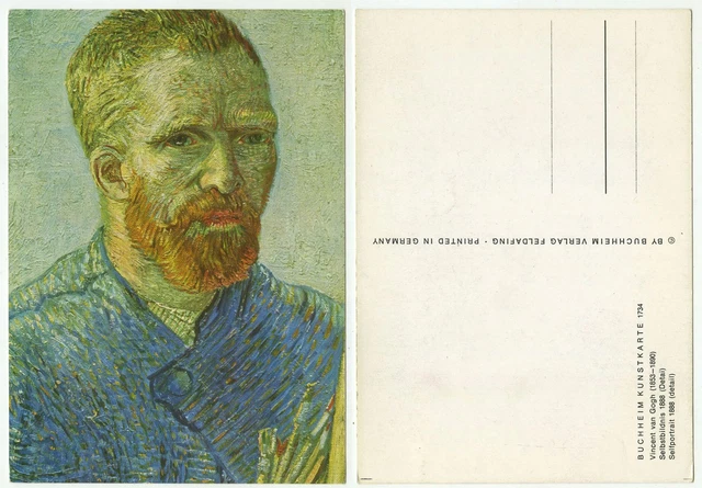 01461 - VINCENT van Gogh: Selbstbildnis 1888 (Detail) - alte ...