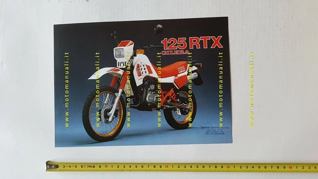 GILERA 125 RTX 1986 depliant originale ITALIANO moto brochure EUR 18,00 ...