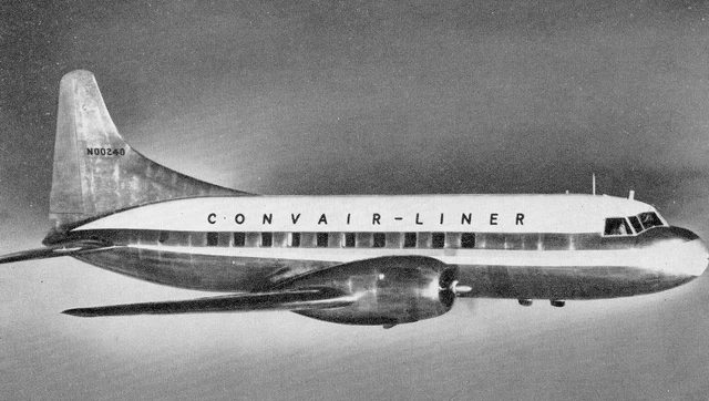 CONVAIR AIRLINES Aircraft Cv-340 Convair - Liner Arcade Card 29 EUR 1 ...