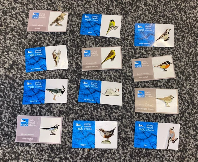 RSPB PIN BADGES x12 - Aquatic Collection £20.00 - PicClick UK