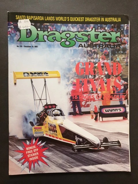 DRAGSTER AUSTRALIA - Drag Racing Magazine No.378 December 10, 1993 $8. ...