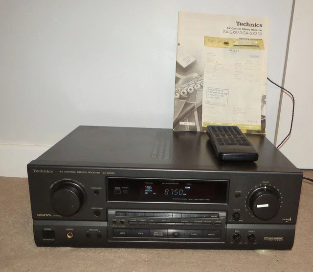 TECHNICS SA-GX550 AV Control Stereo Receiver £70.00 - PicClick UK