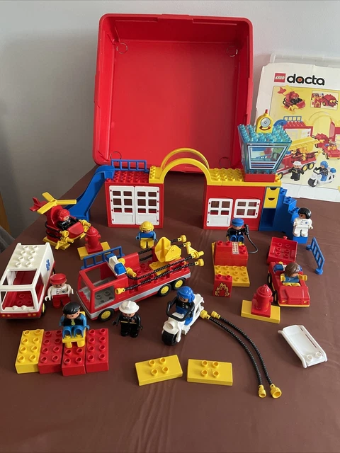 LEGO DACTA DUPLO Set Box Stazione Pompieri 9181 EUR 57,72 - PicClick IT