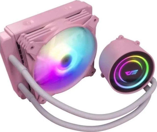 DARKFLASH 120MM TWISTER DX-120 +5V ARGB CPU Liquid/Water Cooler Pink £ ...