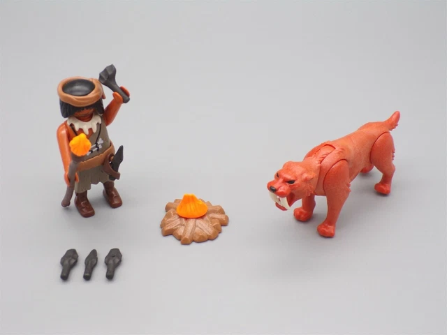PLAYMOBIL - CAVEMAN with Sabretooth Tiger (9442) EUR 11,67 - PicClick FR