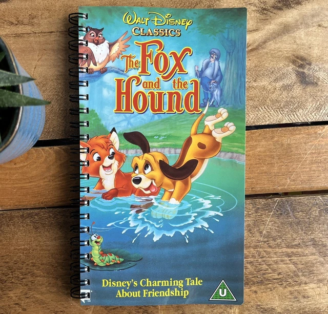 RECYCLED/UPCYCLED VHS NOTEBOOK - Fox And The Hound £8.00 - PicClick UK