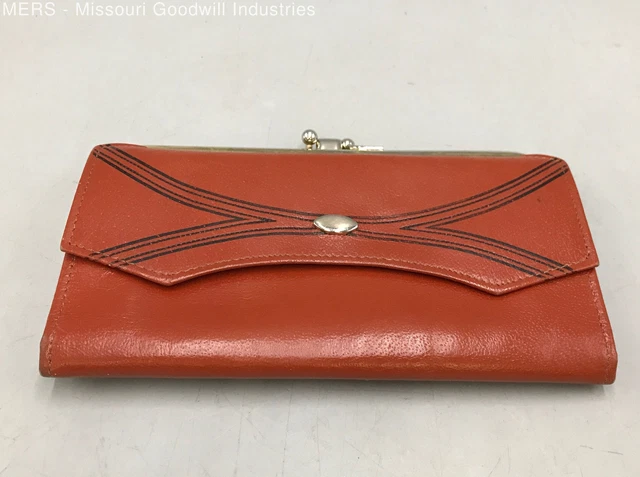 VINTAGE PRINCESS GARDNER Burnt Orange Wallet $14.99 - PicClick