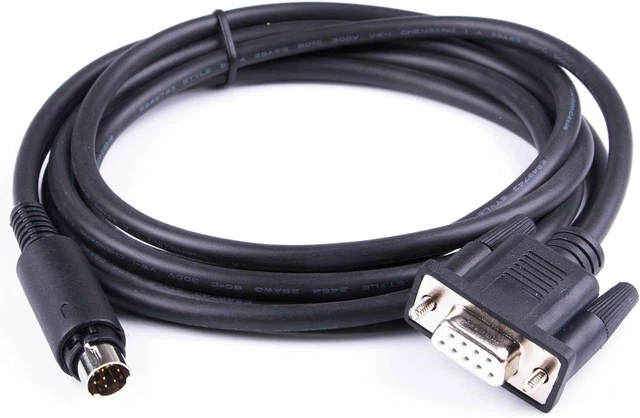 PLC PROGRAMMING CABLE 1761-cbl-pm02 - Pinout to Mini 8p Din Male to DB9 ...