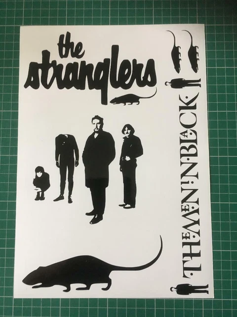 STRANGLERS BLACK LOGO/BLACK And White/Rat/Mib Car Stickers £5.50 ...