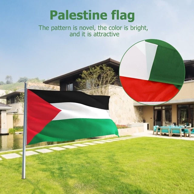 DOUBLE SIDED PALESTINE Flag I Stand with Palestine Outdoor Decoration £ ...